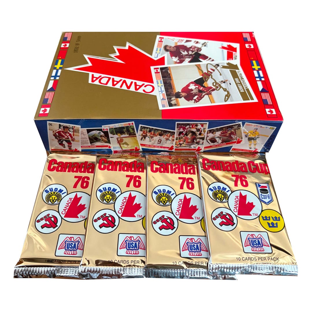 4 Packs of Canada Cup '76 Vintage Hockey Trading Cards. 10 Cards per ...