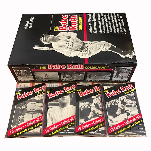 Babe Ruth Baseball Card - Etsy