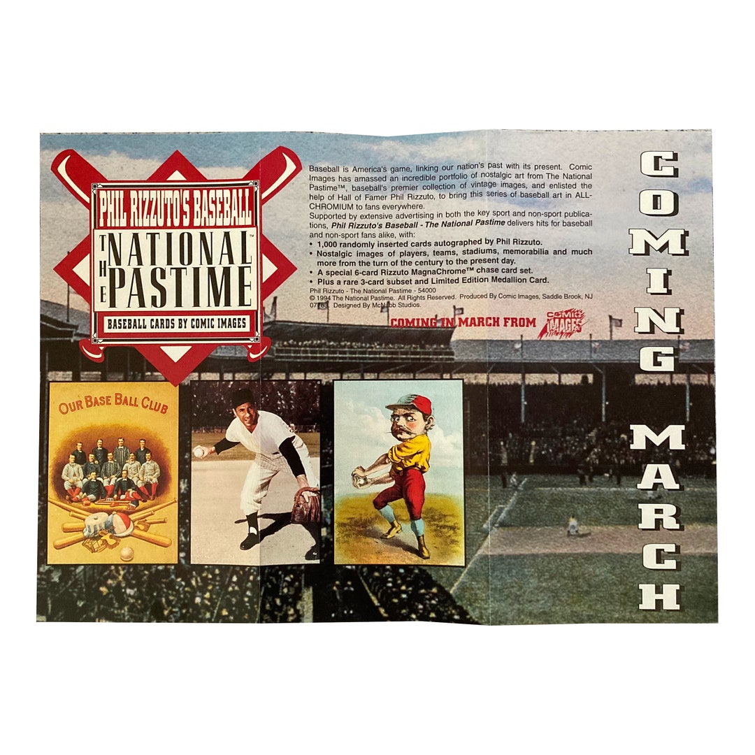 Phil Rizzuto's Baseball the National Pastime Box Topper Promo Poster ...