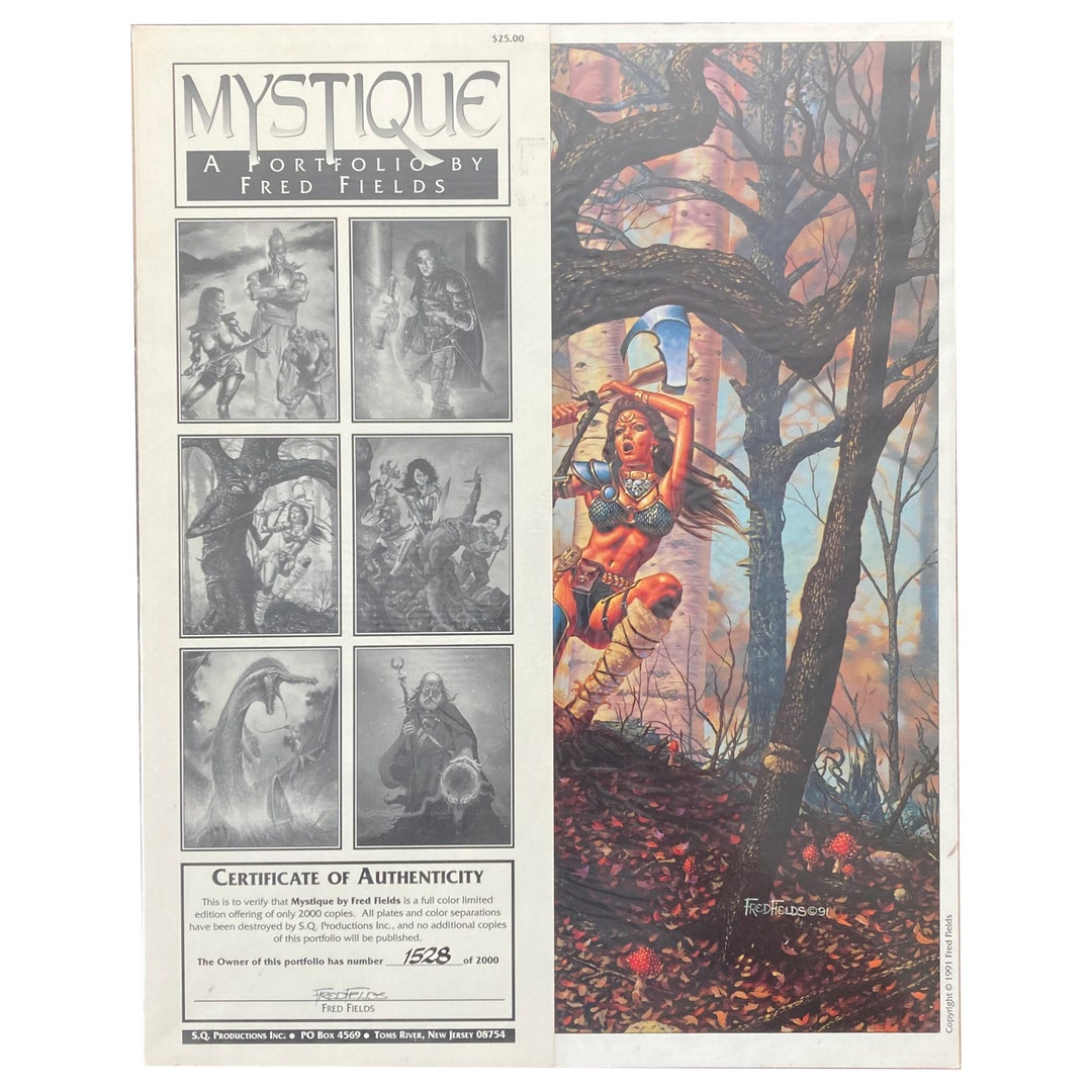 Mystique - A Vintage Art Portfolio by Fred Fields. Contains 6 Full ...