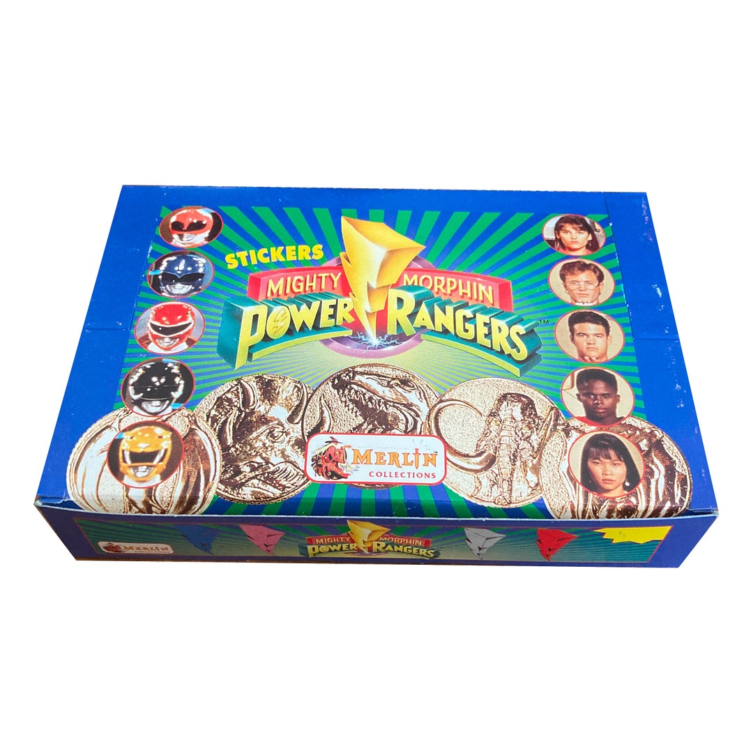 Full Box of Mighty Morphin Power Rangers Vintage Stickers. 50 Packs of ...