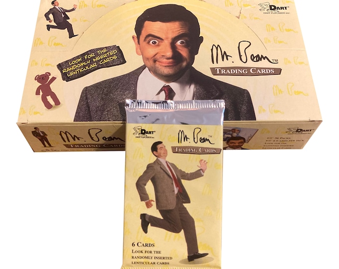 1 Pack of Mr. Bean Trading Cards. 6 Cards per Pack. Randomly Inserted ...
