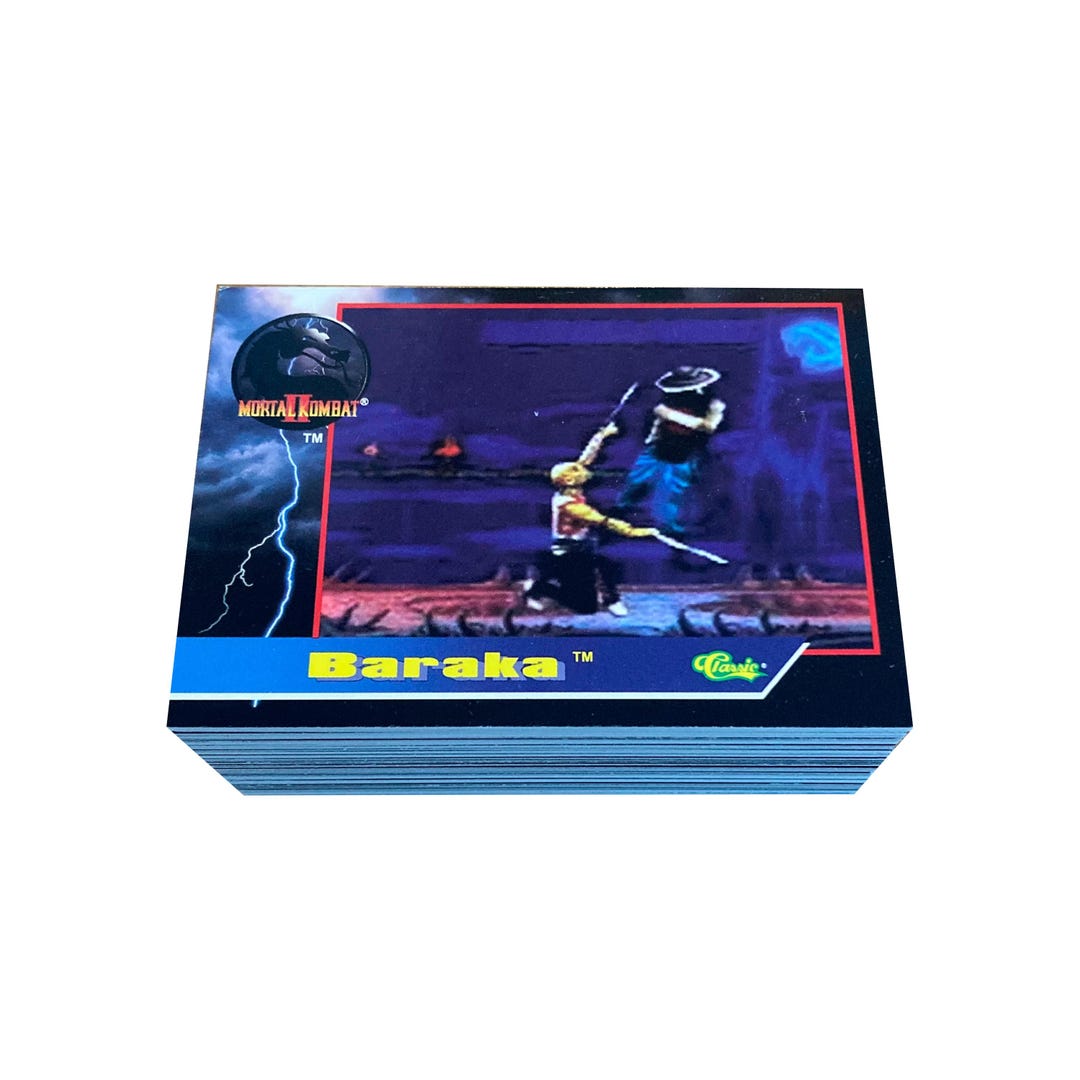 Mortal Kombat II Complete Set of 80 Vintage Video Game Trading Cards in ...