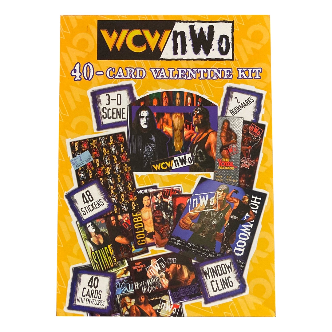 Wcw/nwo 40-card Valentine Kit. 40 Cards, 3D Scene, 2 Bookmarks, 48 ...