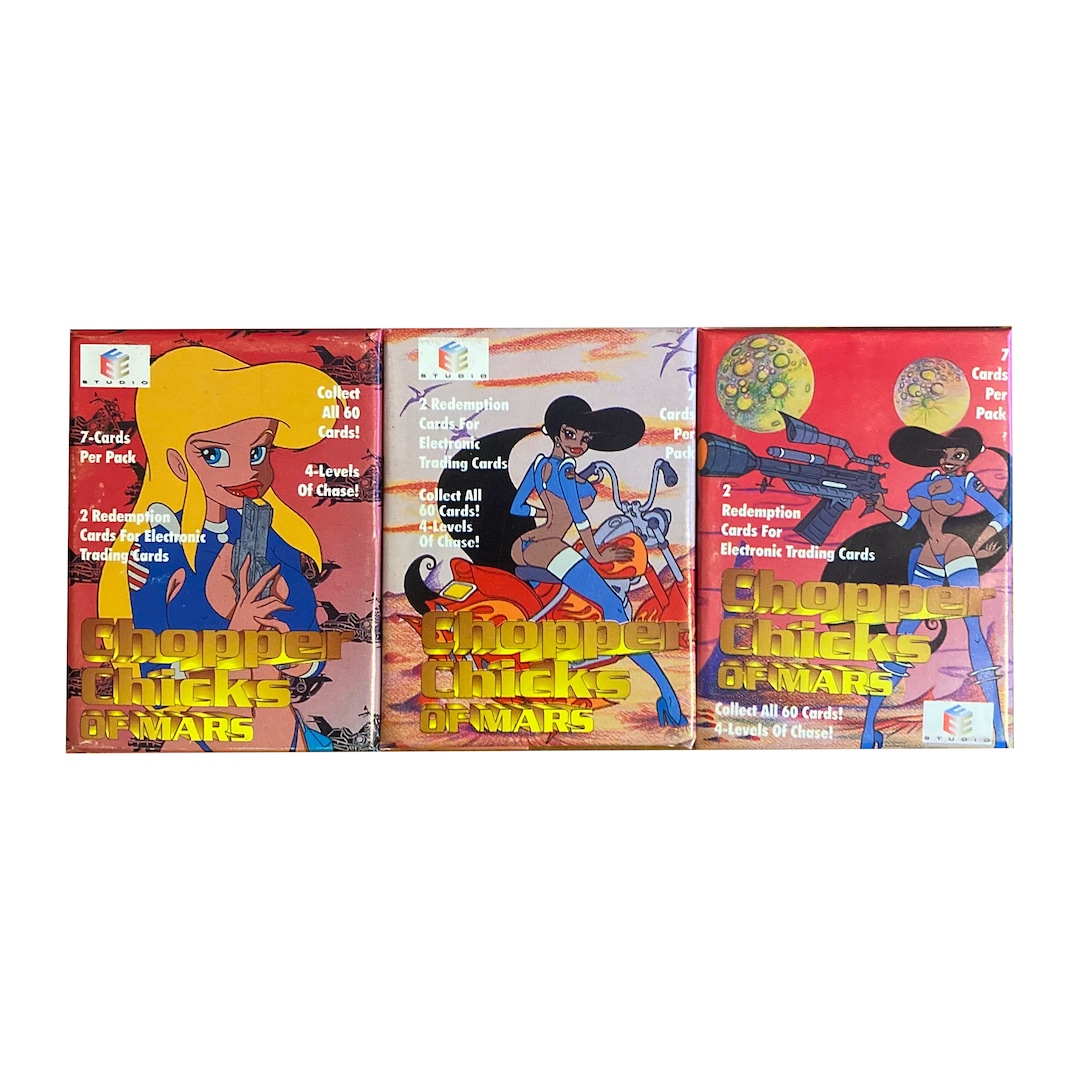 1 Pack of Chopper Chicks of Mars Vintage Trading Cards. You Choose Your ...