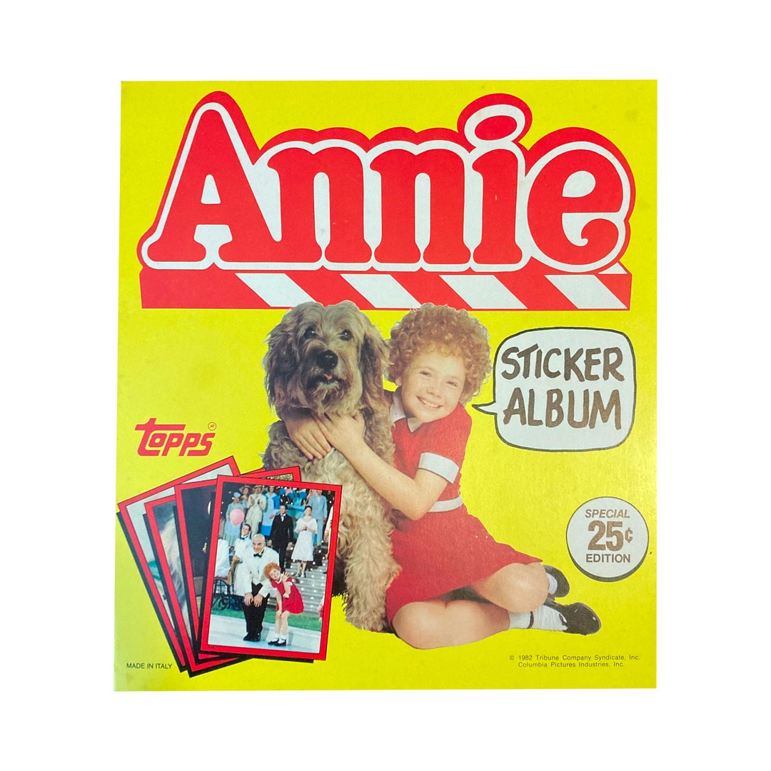 Annie Unused Vintage Sticker Album. No Stickers Included, Only Blank ...