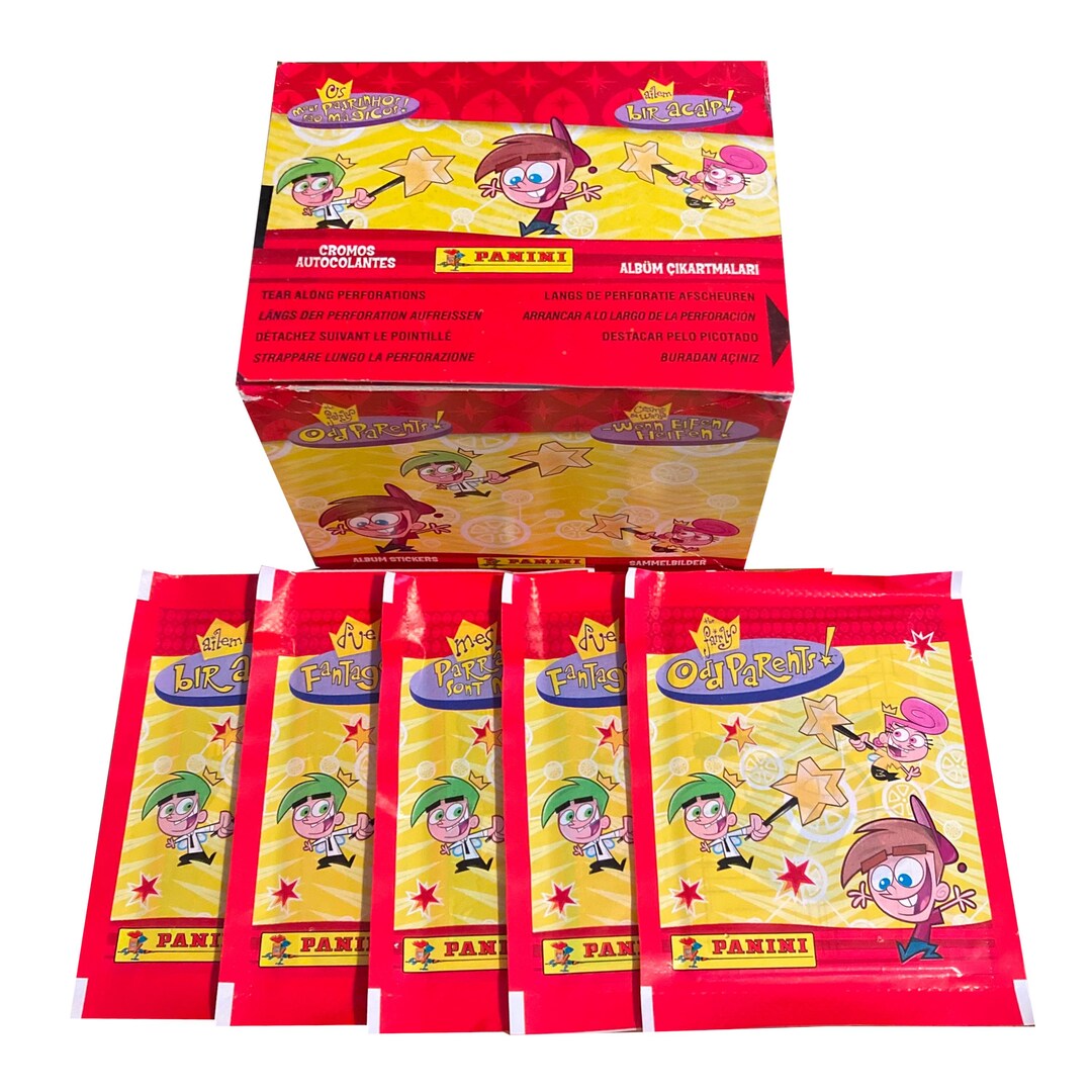 5 Packs of the Fairly Oddparents Vintage Collectable Album Stickers ...