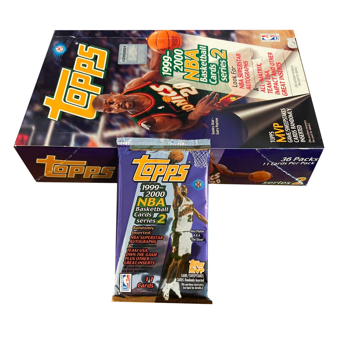 1 Pack of 1999-2000 Topps Series 2 Vintage NBA Basketball Cards. 11 Cards per Pack. Random ...