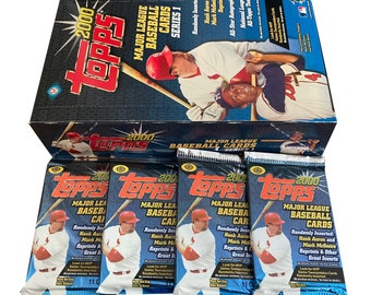 4 Packs of 2000 Topps Series 2 Vintage Baseball Cards. 11 Cards per ...