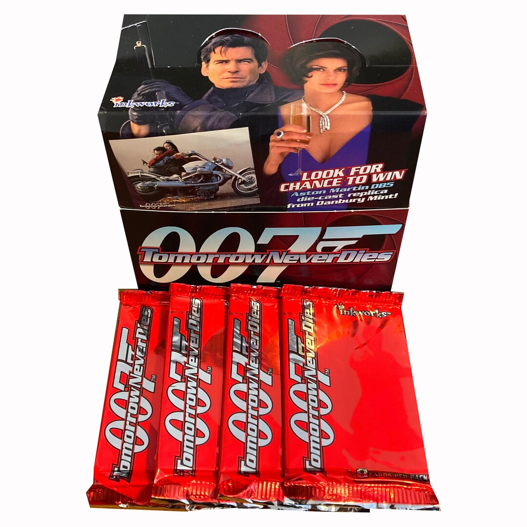4 Packs of James Bond 007 Tomorrow Never Dies Vintage Trading Cards. 8 ...