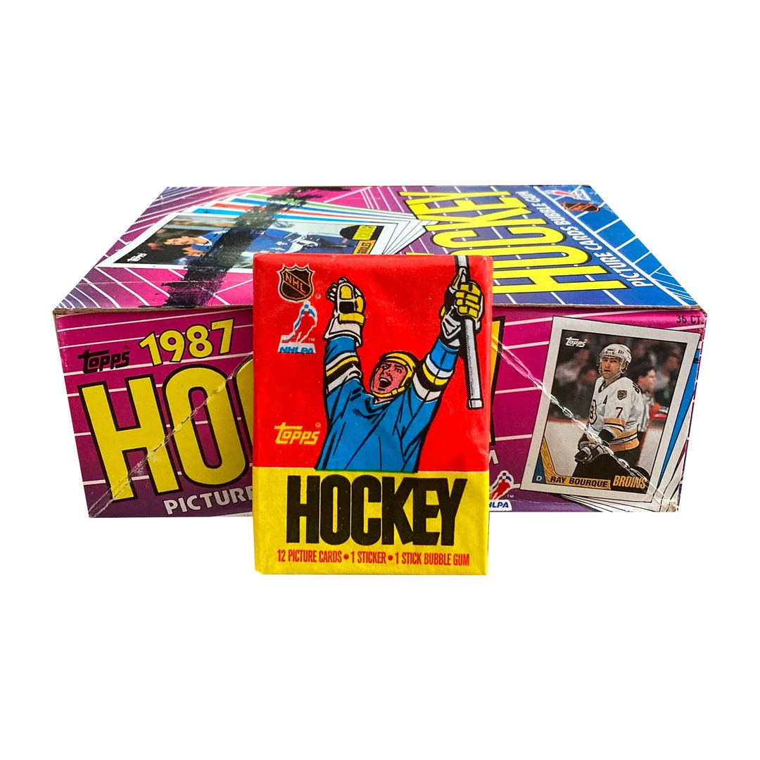 1 Pack of 1987 Topps NHL Hockey Vintage Picture Cards. 12 Player Cards ...