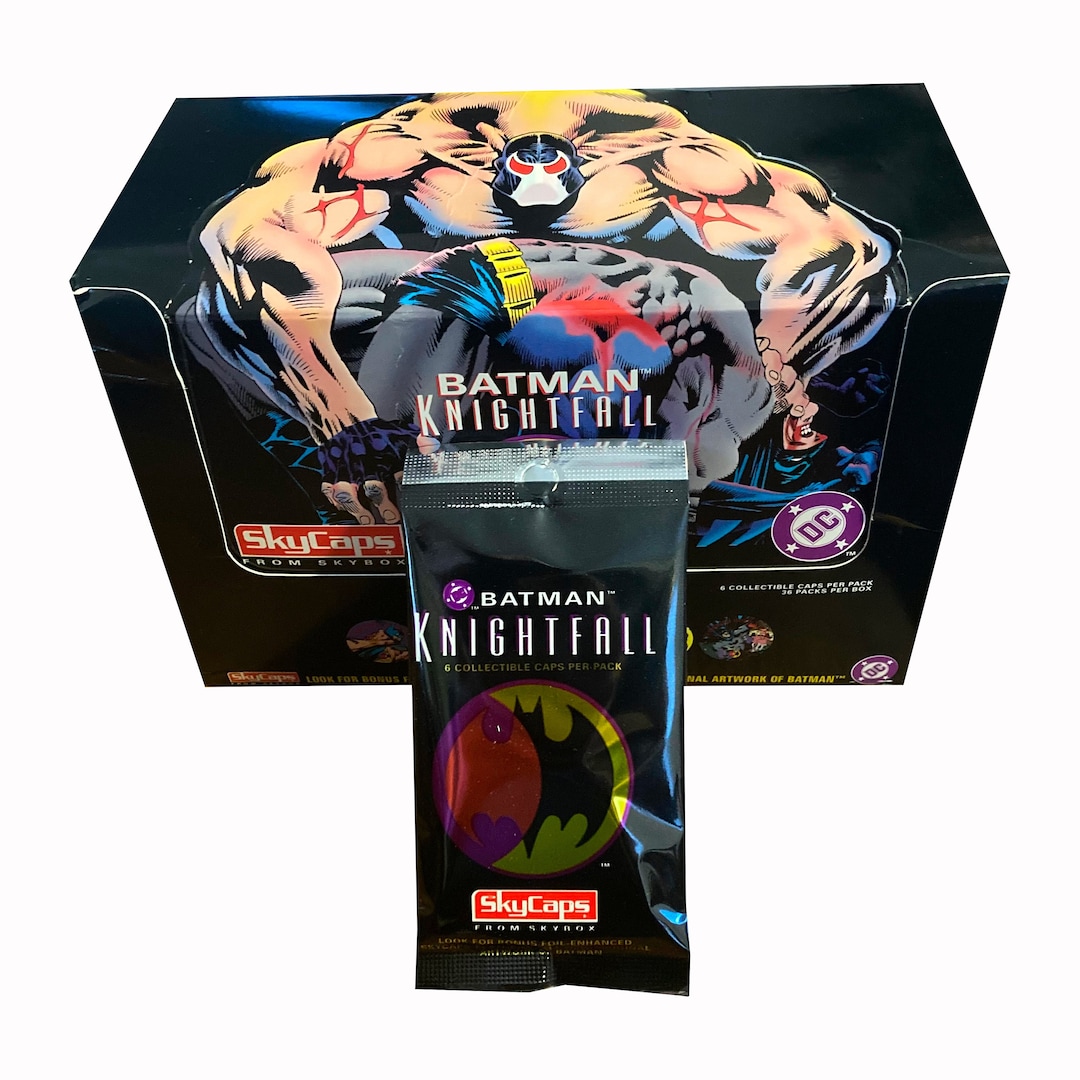 1 Pack of Batman Knightfall Vintage Pogs. 6 Milk Caps per Pack ...