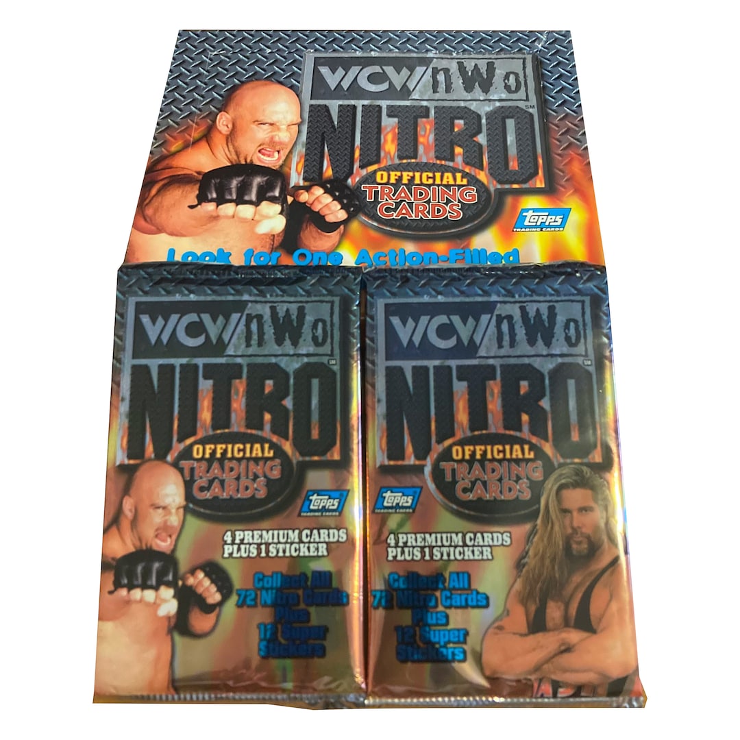 1 Pack of WCW/NWO Nitro Official Trading Cards. 4 Premium Cards 1 ...