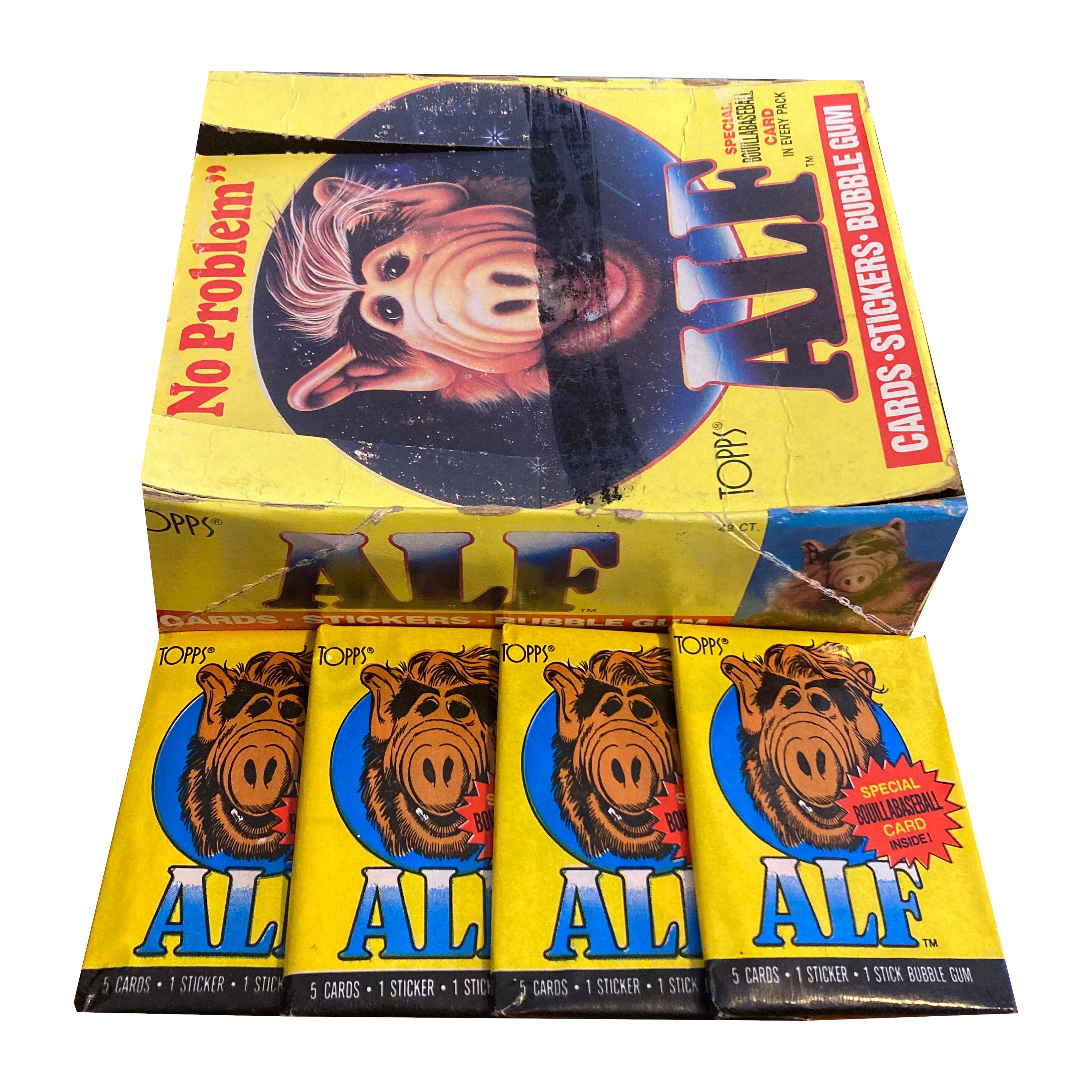 Collectibles Series 1 Zoot 1987 No problem! 4 packs of ALF super ...