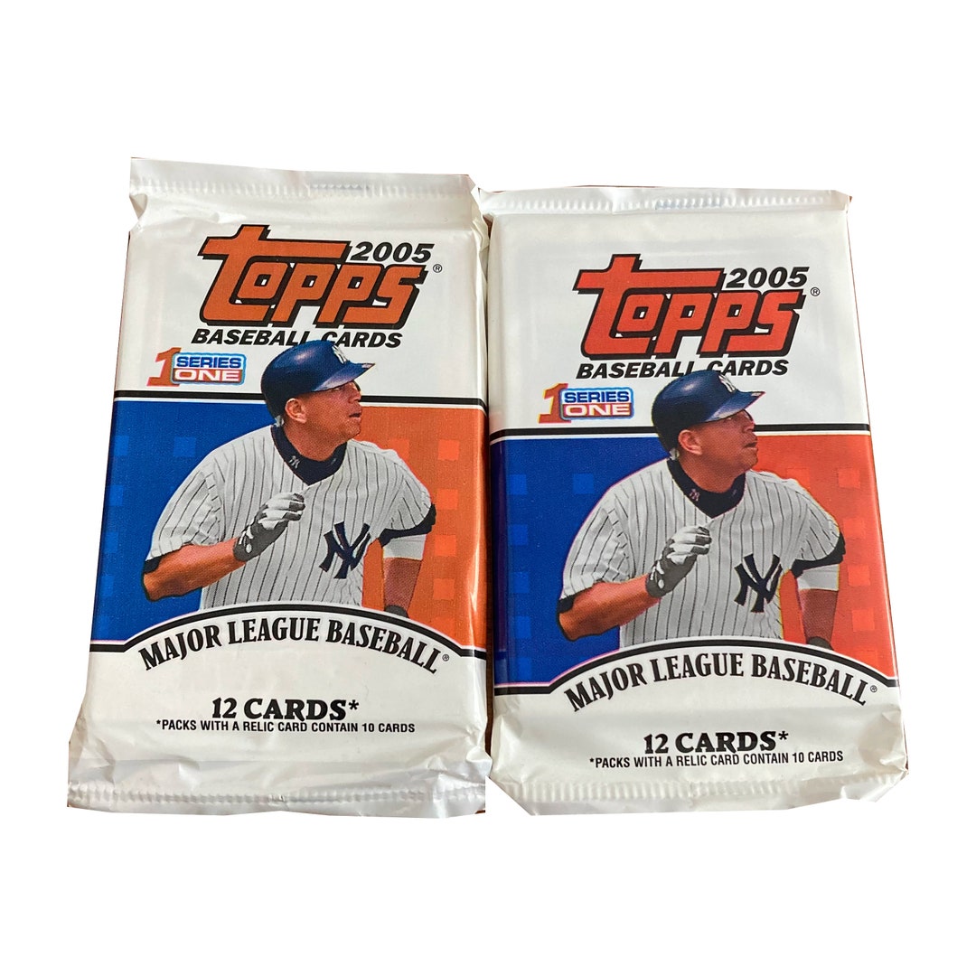 2 Packs of 2005 Series 1 Topps Baseball Cards. 12 Cards per Pack ...