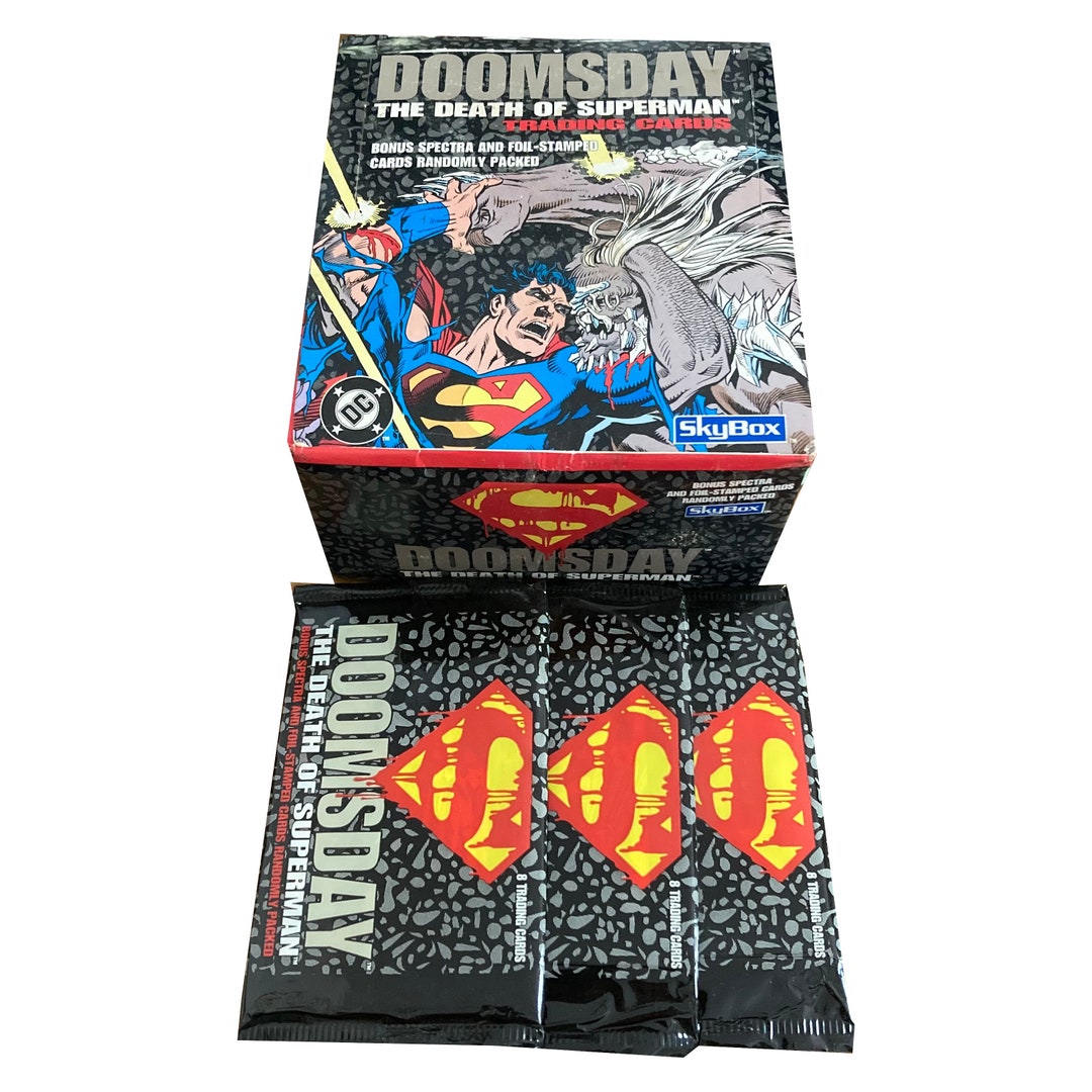 3 Packs of Doomsday - the Death of Superman Vintage Trading Cards. 8 ...