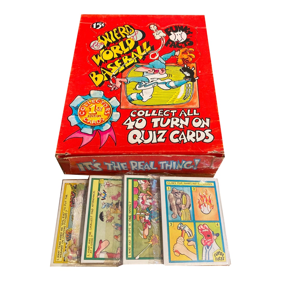 4 Packs of Funky Facts Weird World of Baseball Vintage Trading Cards ...