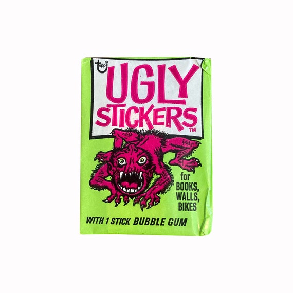 Ugly Stickers Vintage Wax Pack. Extremely Rare. for Books - Etsy