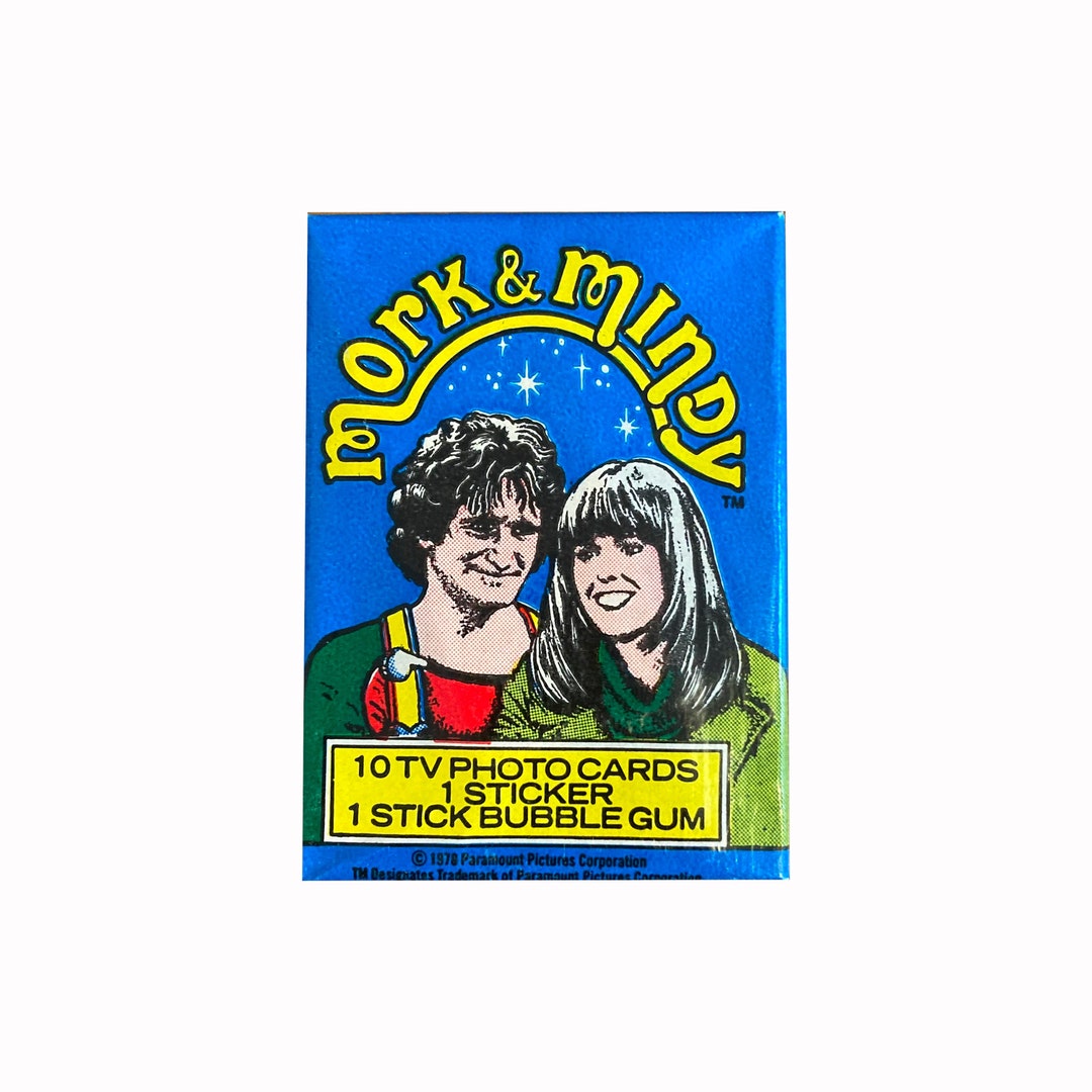 Mork & Mindy Vintage Wax Pack. 10 TV Photo Cards + 1 Sticker per Pack ...