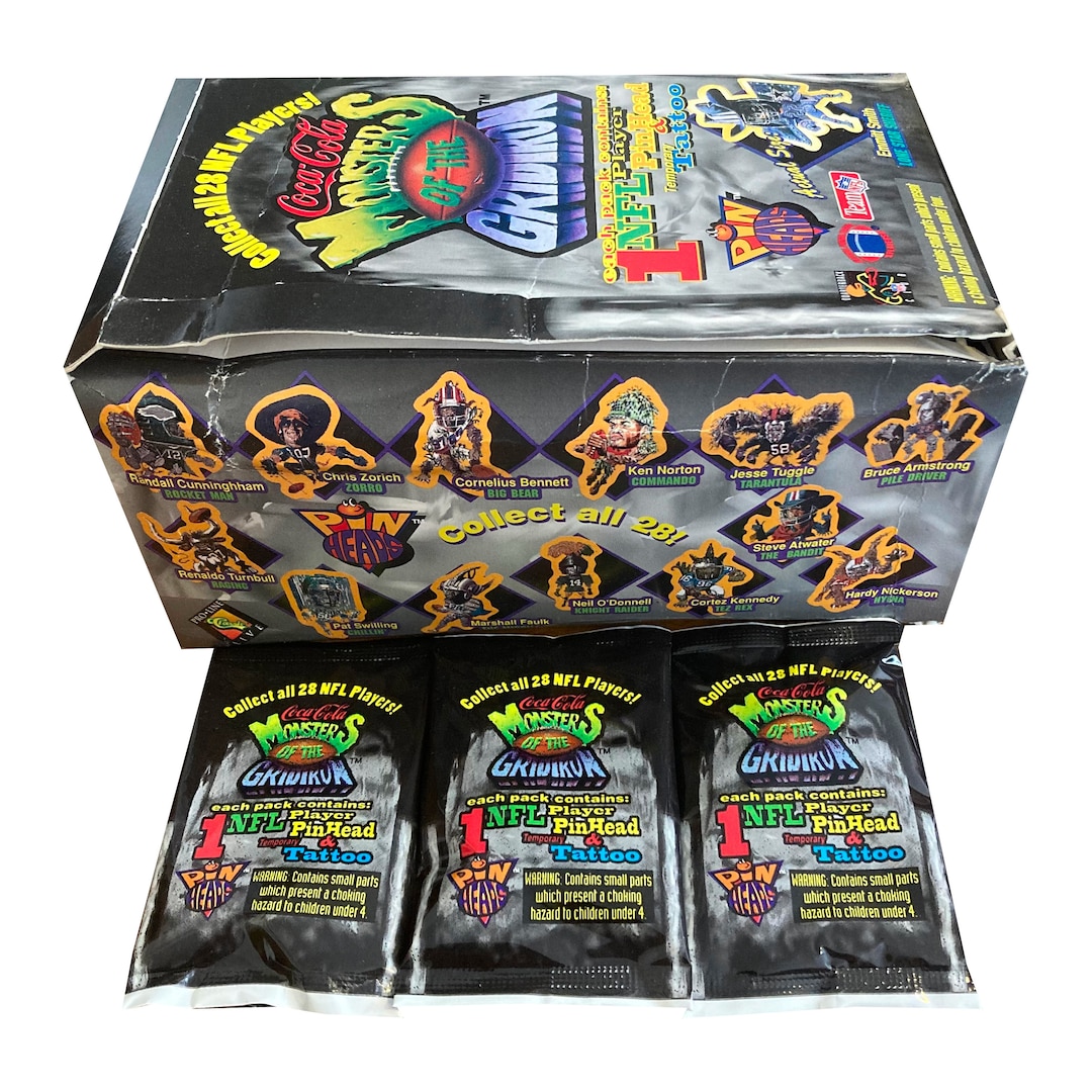3 Packs of Coca-cola Monsters of the Gridiron Vintage NFL Player ...