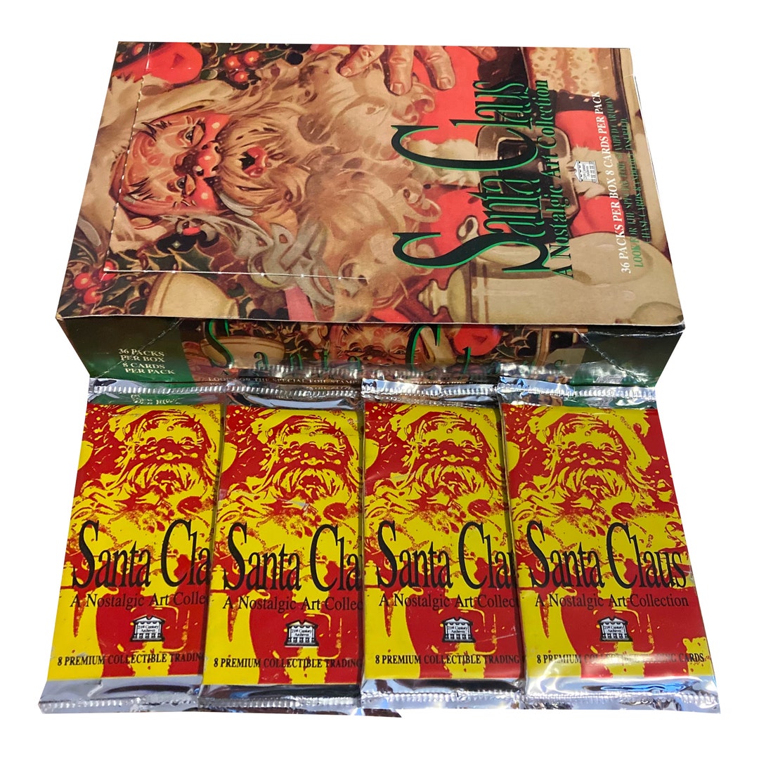 4 Packs of Santa Claus A Nostalgic Art Collection Vintage Trading Cards ...