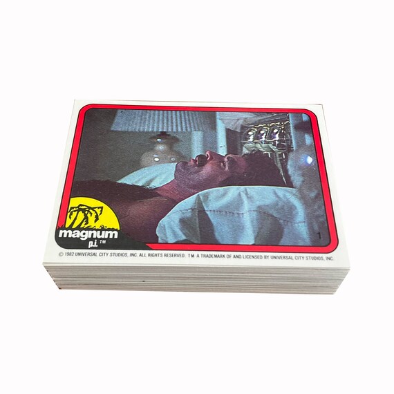 Magnum P.I. Complete Set of 66 Vintage Trading Cards in - Etsy