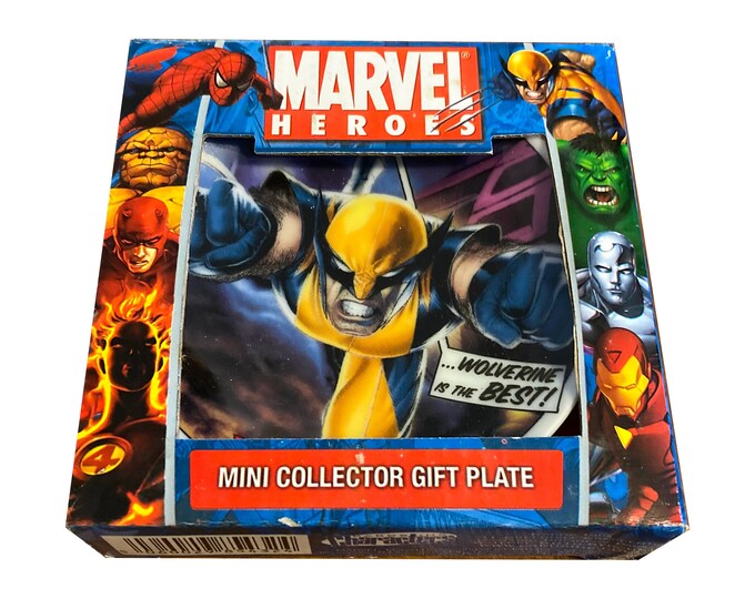 Marvel Heroes Mini Collector Gift Plate. Wolverine. Brand New in Box ...