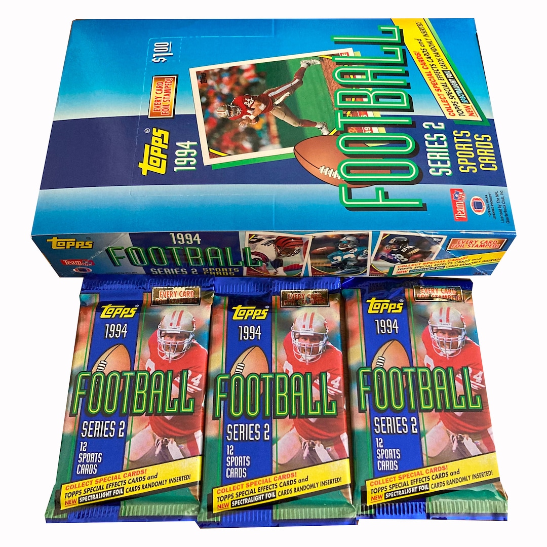 3 Packs of 1994 Topps Series 2 Vintage Football Cards. 12 Cards per ...