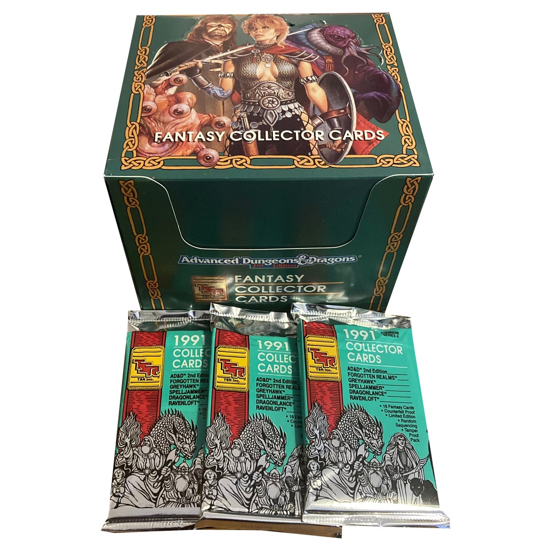 3 Packs of Advanced Dungeons & Dragons 2nd Edition 1991 Series Fantasy ...