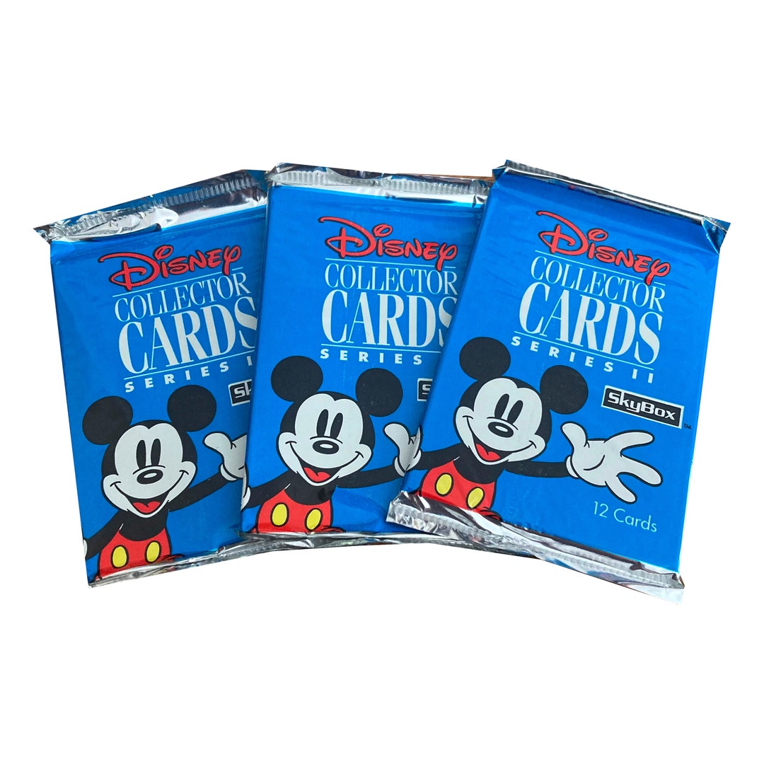 3 Packs of Vintage Disney Collector Cards Series II. 12 Cards per Pack ...