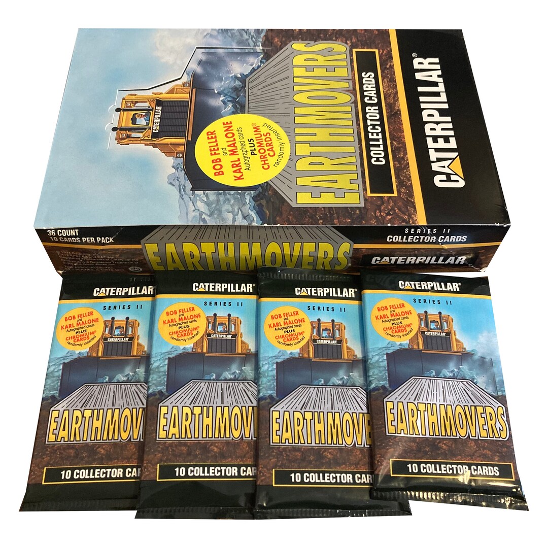 4 Packs of Caterpillar Earthmovers Series 2 Vintage Trading Cards. 10 ...