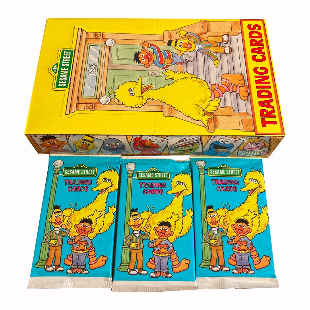 3 Packs of Sesame Street Vintage Trading Cards. 10 Cards per Pack ...