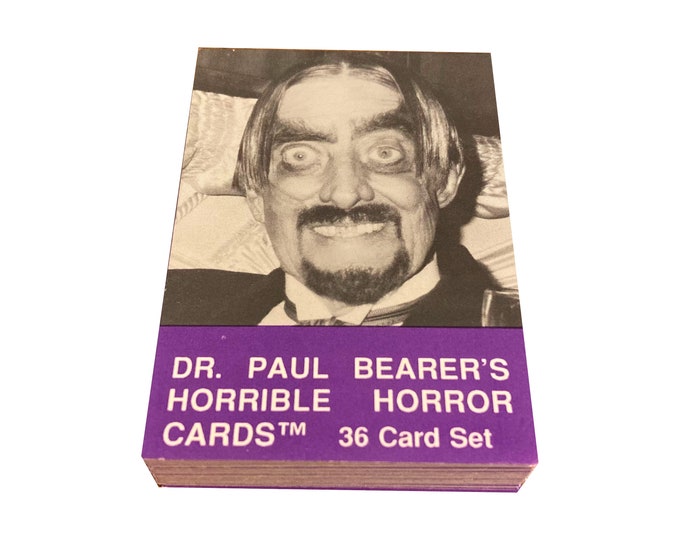 Dr. Paul Bearer's Horrible Horror Cards Complete Set of 36 Vintage ...