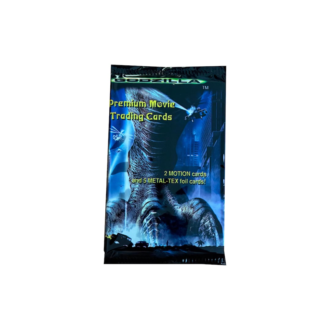 1 Pack of Godzilla Premium Movie Trading Cards. 2 Motion Cards + 5 ...