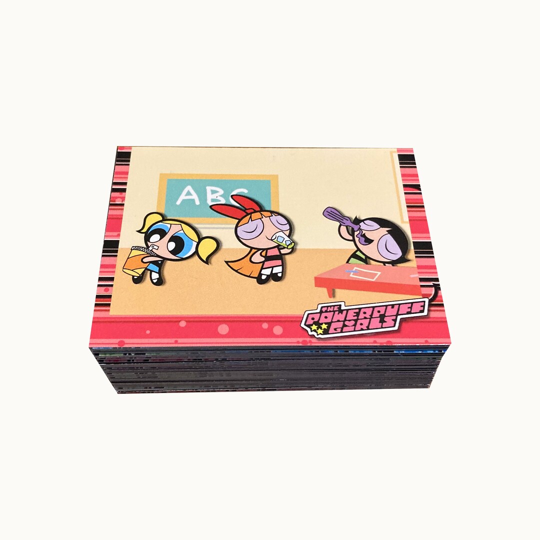 Powerpuff Girls Series 1 Complete Set of 72 Vintage Trading Cards 12 ...