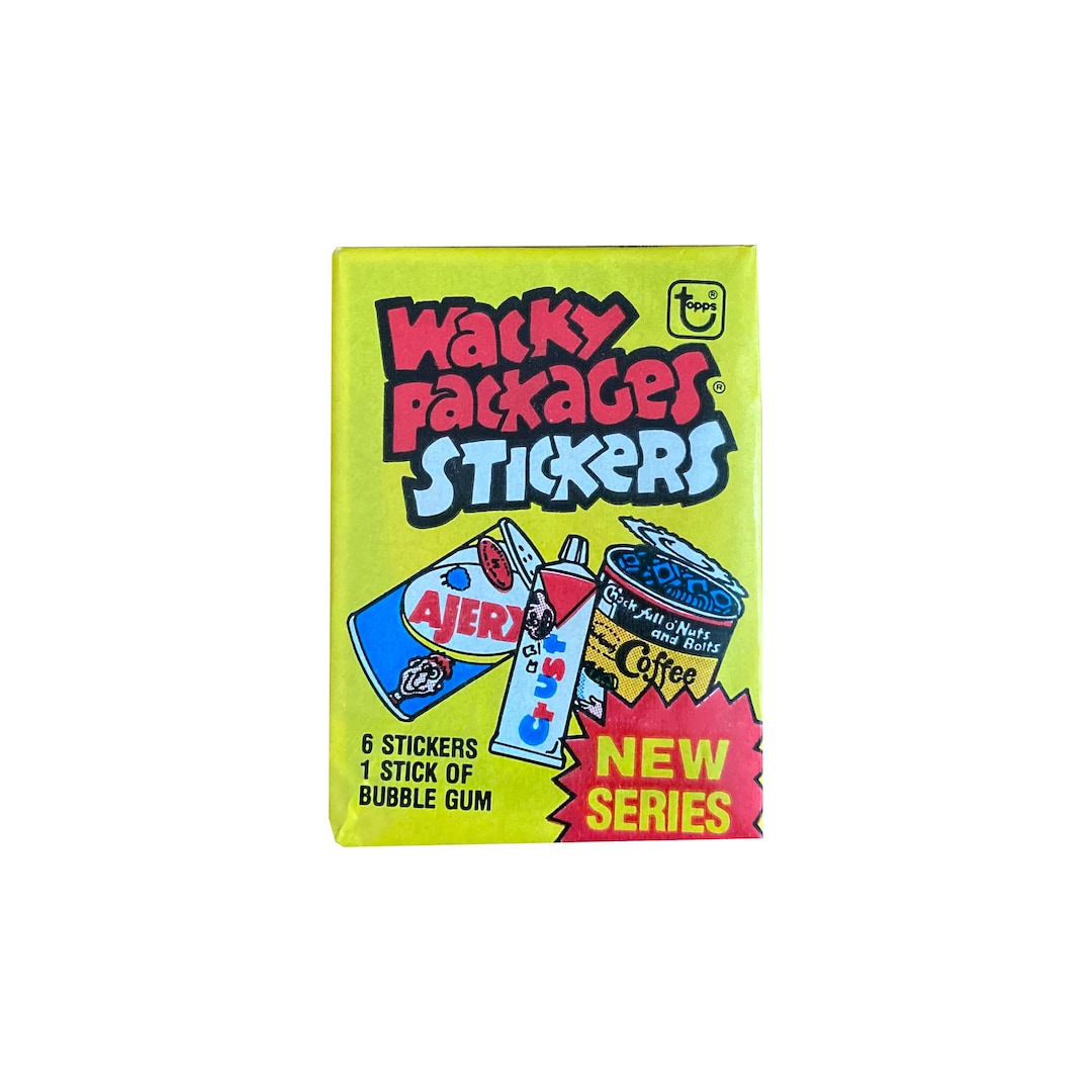 Wacky Packages Stickers 2nd Series Vintage Wax Pack. 6 Stickers per ...