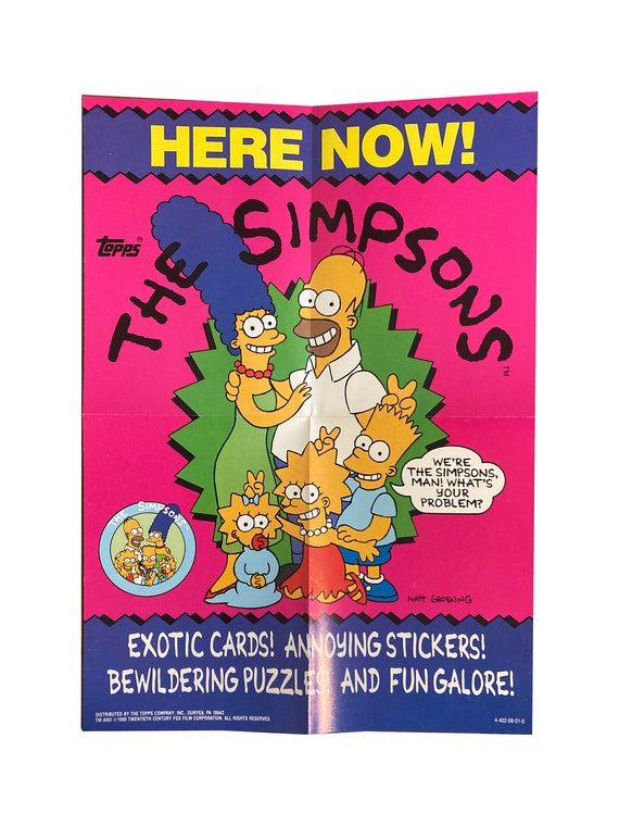 The Simpsons Box Topper Poster. This Poster Was Included in | Etsy