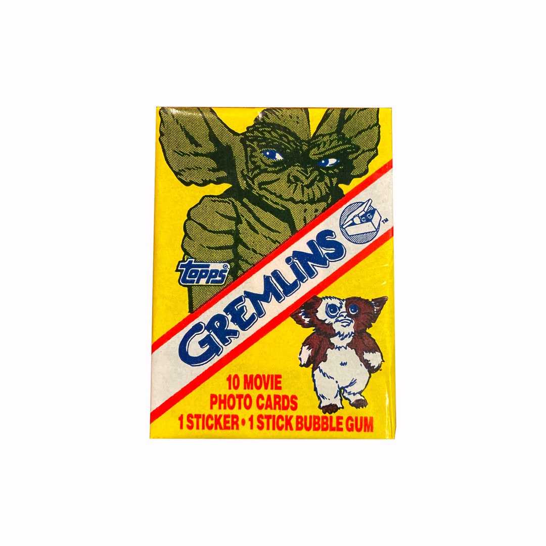 Gremlins Vintage Trading Card Wax Pack. 10 Cards + 1 Sticker. Very Nice ...