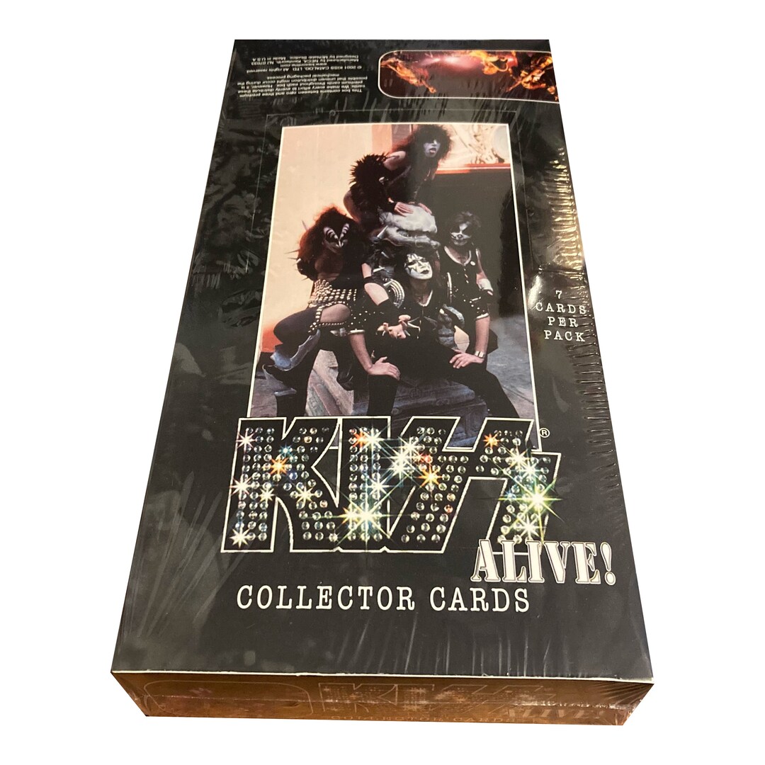 Factory Sealed Box of KISS Alive! Vintage Trading Cards. 7 Cards per ...