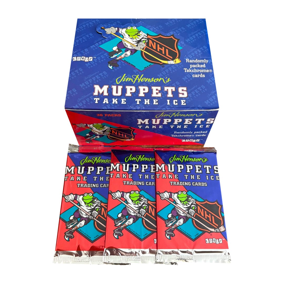 3 Packs of Jim Henson's Muppets Take the Ice Trading Cards. 8 Cards per ...