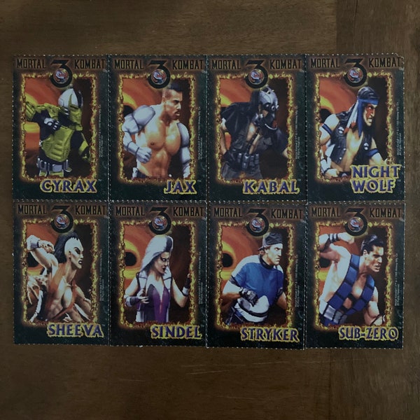 Mortal Kombat Trading Cards - Etsy