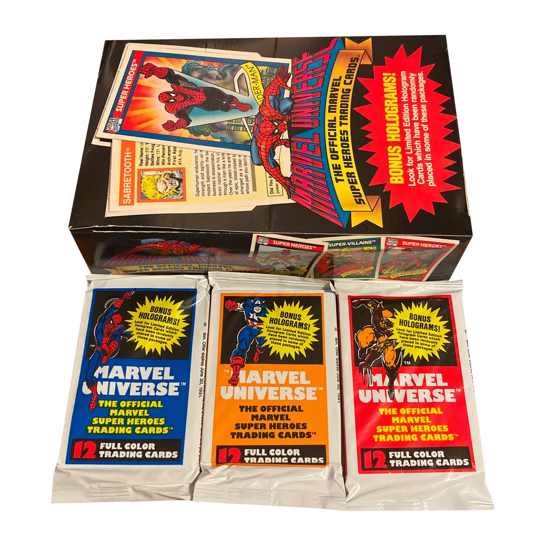 1 Pack of Marvel Universe Series 1 Vintage Trading Cards. You Choose ...