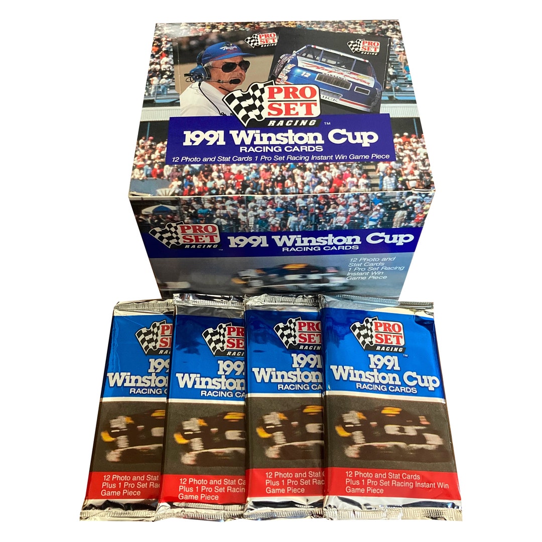 4 Packs of 1991 Winston Cup Racing Cards. 12 Photo and Stat Cards per ...