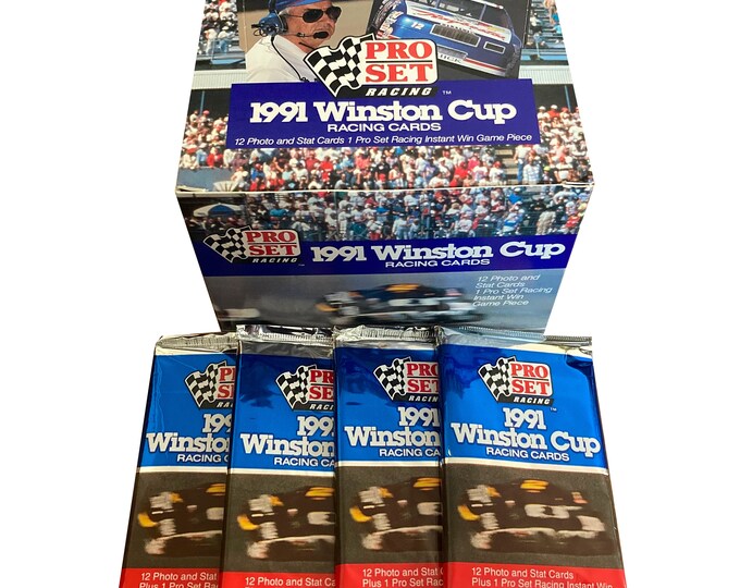 4 Packs of 1991 Winston Cup Racing Cards. 12 Photo and Stat Cards per ...