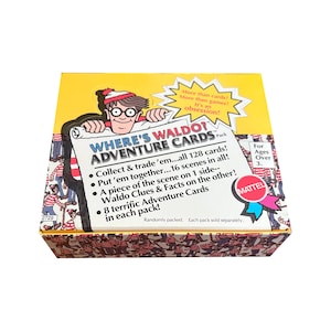 Full Box of Where's Waldo? Vintage Trading Cards! 24 Packs. 8 Terrific ...