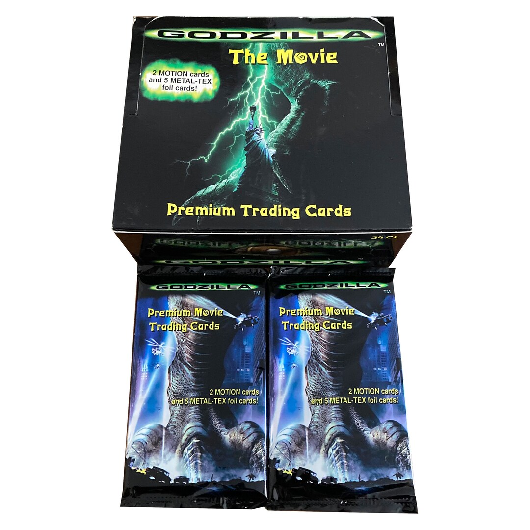2 Packs of Godzilla Premium Movie Trading Cards. 2 Motion Cards 5 Metal ...