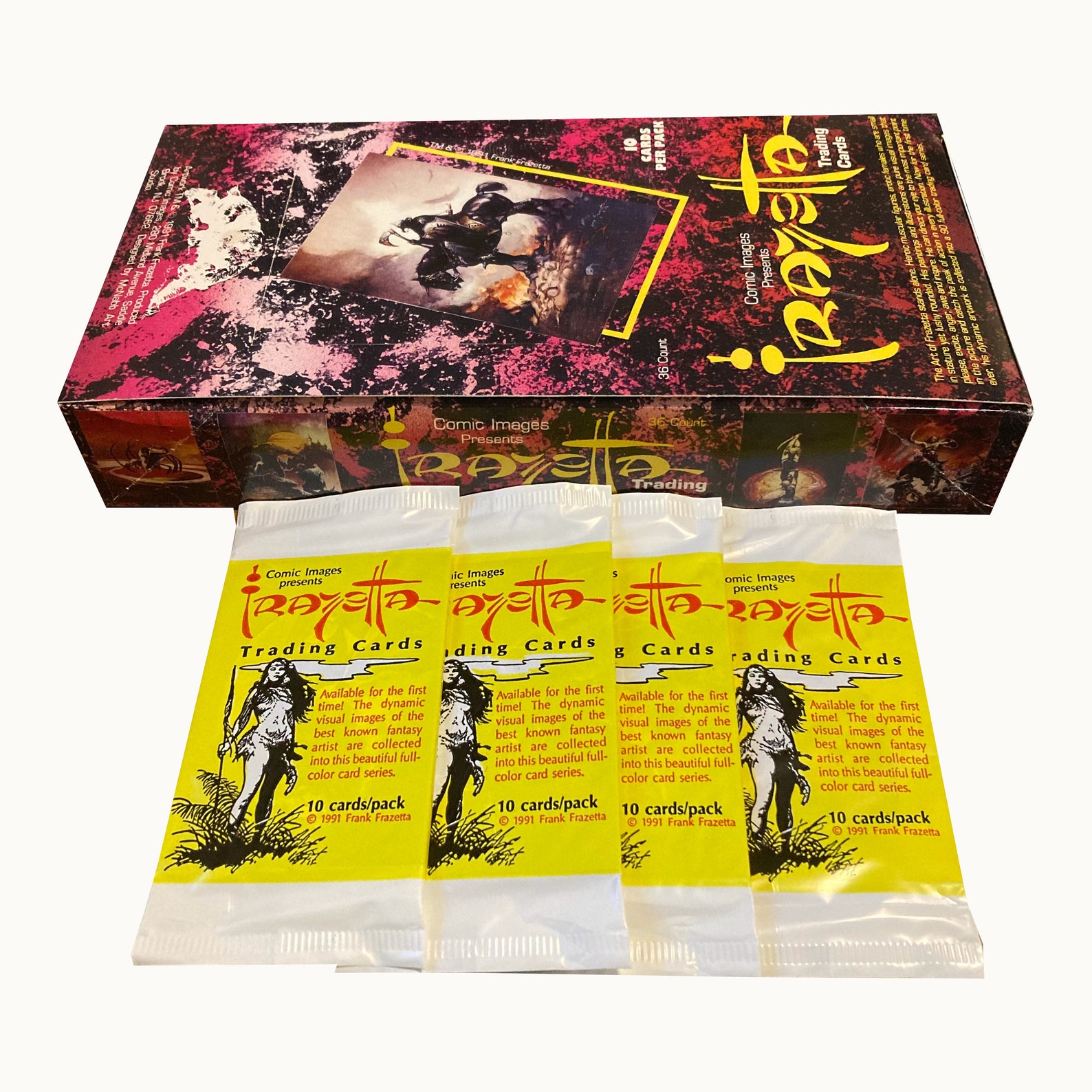4 Packs of Frazetta Series 1 Fantasy Trading Cards. 10 Cards - Etsy