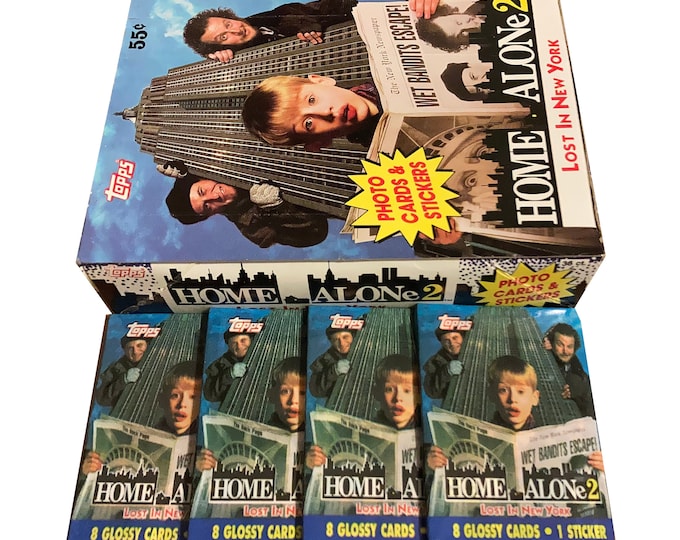 4 Packs of Home Alone 2 Lost in New York Vintage Trading Cards. 8 ...