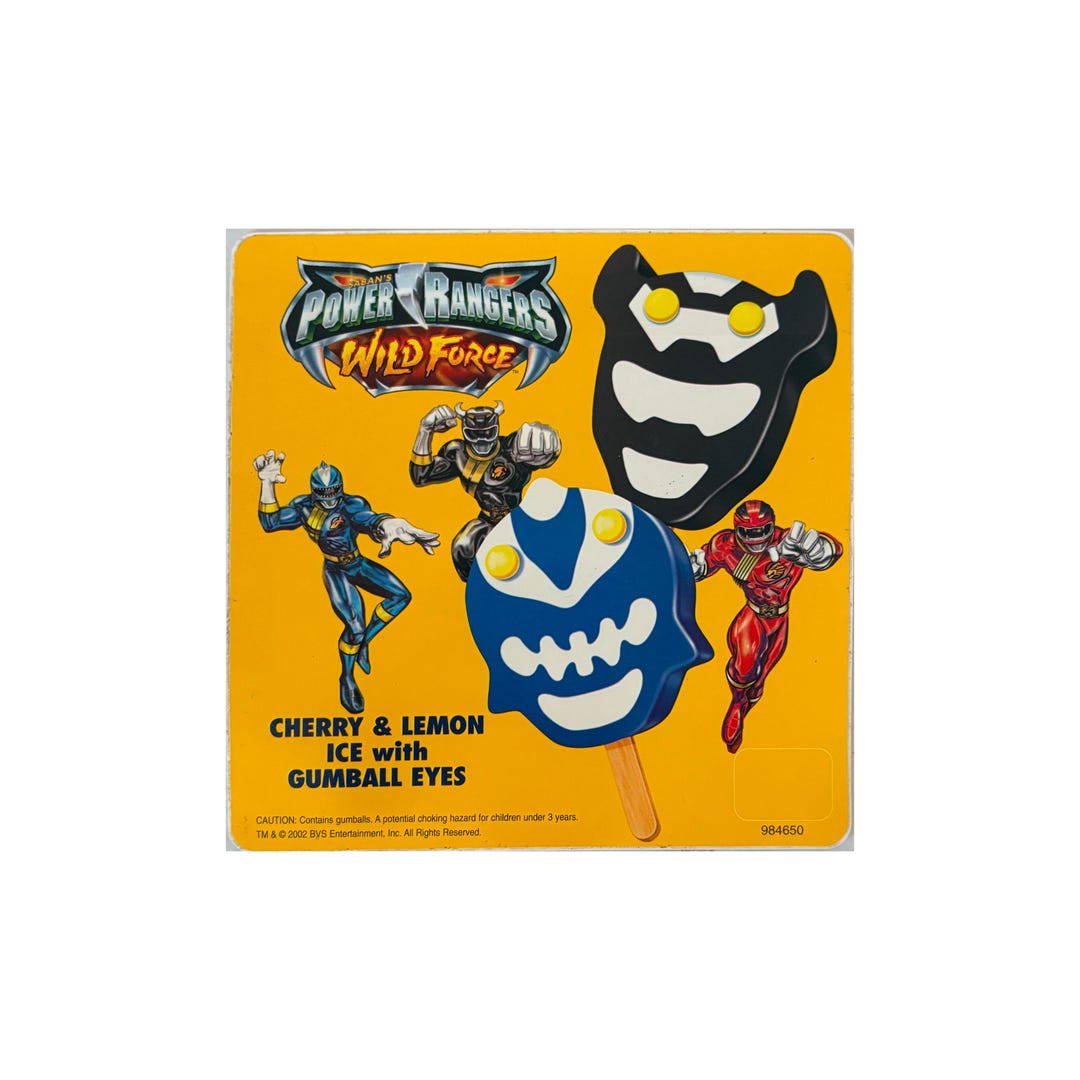 Unique Power Rangers Wild Force Collector's Item! Authentic Vintage Ice ...