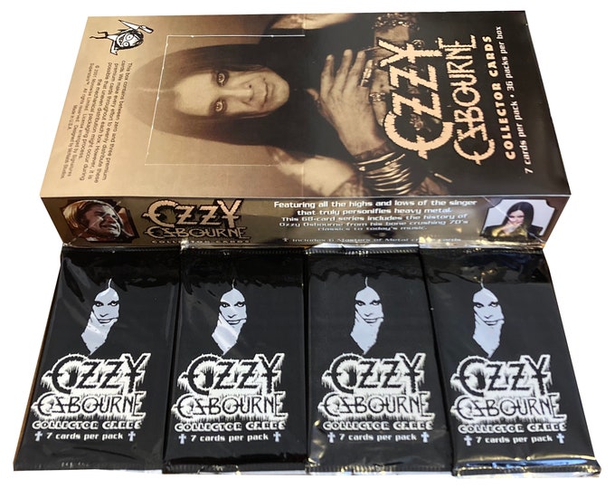 4 Packs of Ozzy Osbourne Vintage Trading Cards. 7 Collector Cards per ...